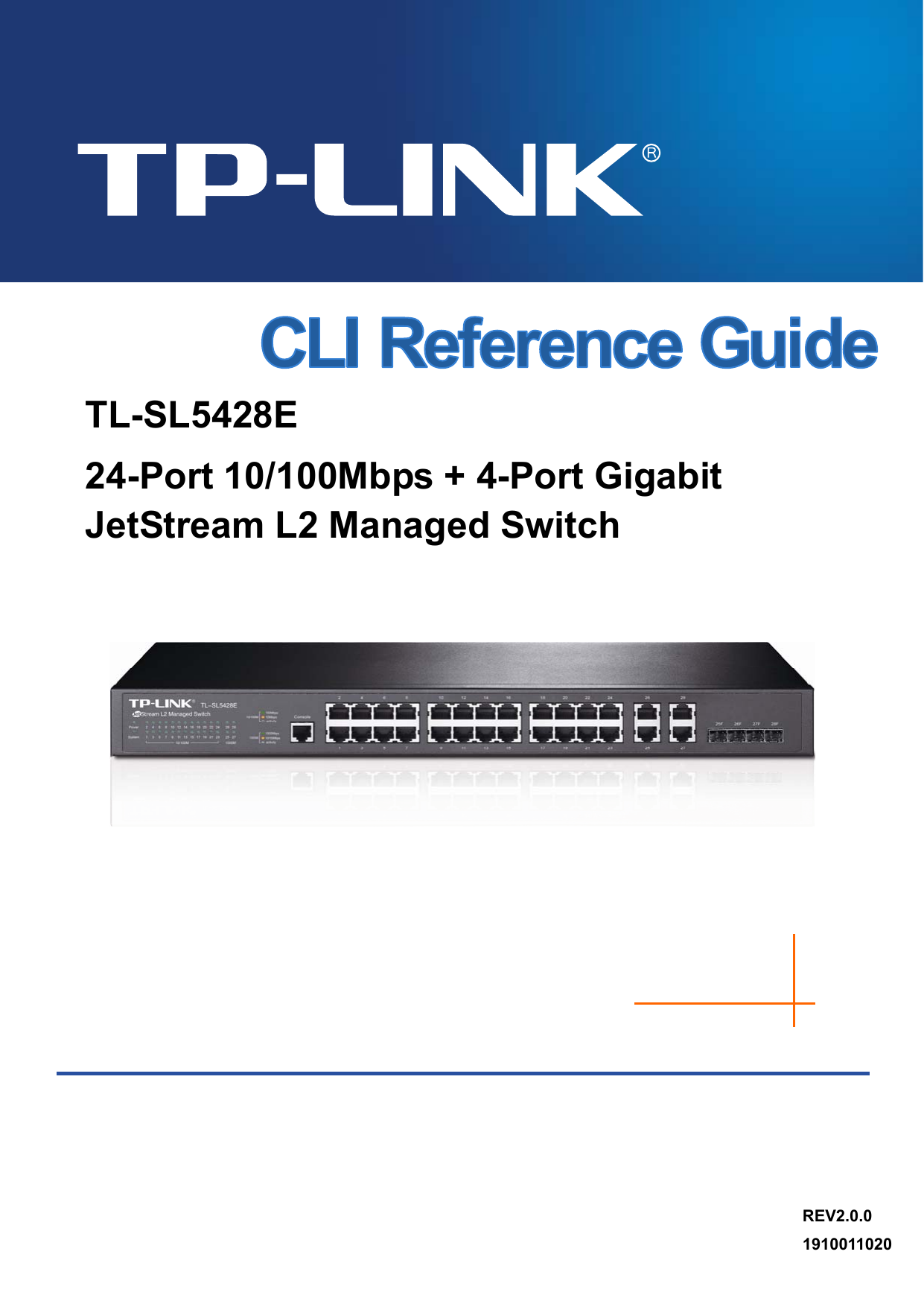 Tp Link Tl Sl5428E V3 Cli Reference Guide