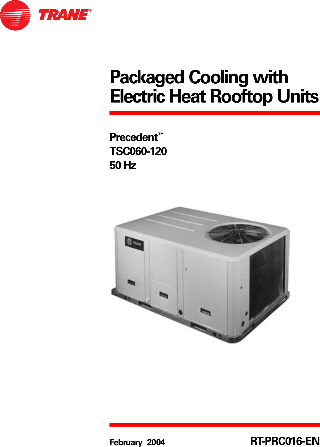 Trane Tsc060 120 Users Manual RT PRC016 EN 10/03