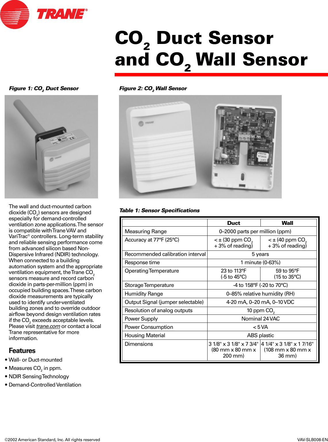 Trane Varitrac Dampers Brochure VAV SLB008 EN.p65
