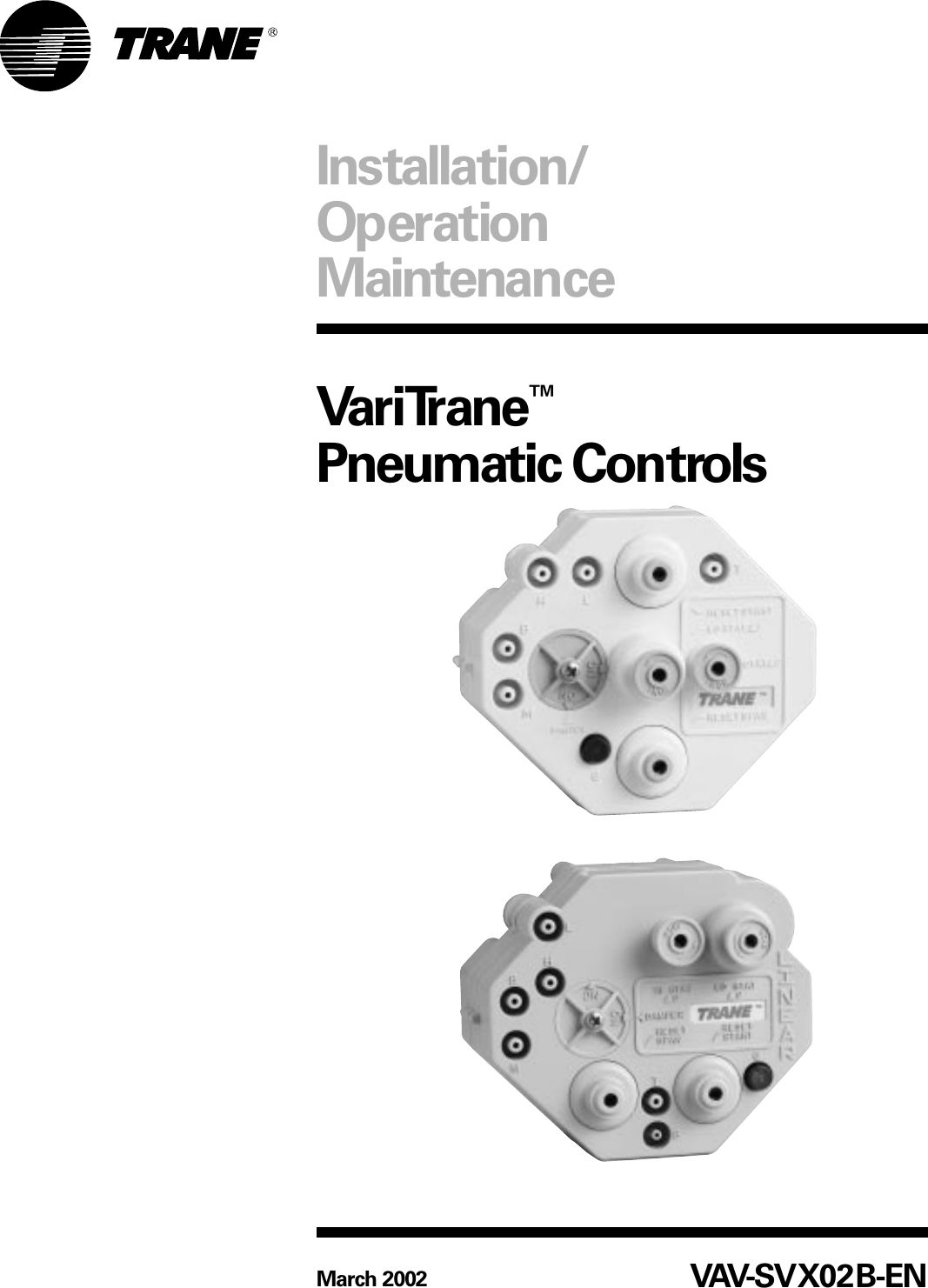 Trane Vav Svx02B En Users Manual EN.p65