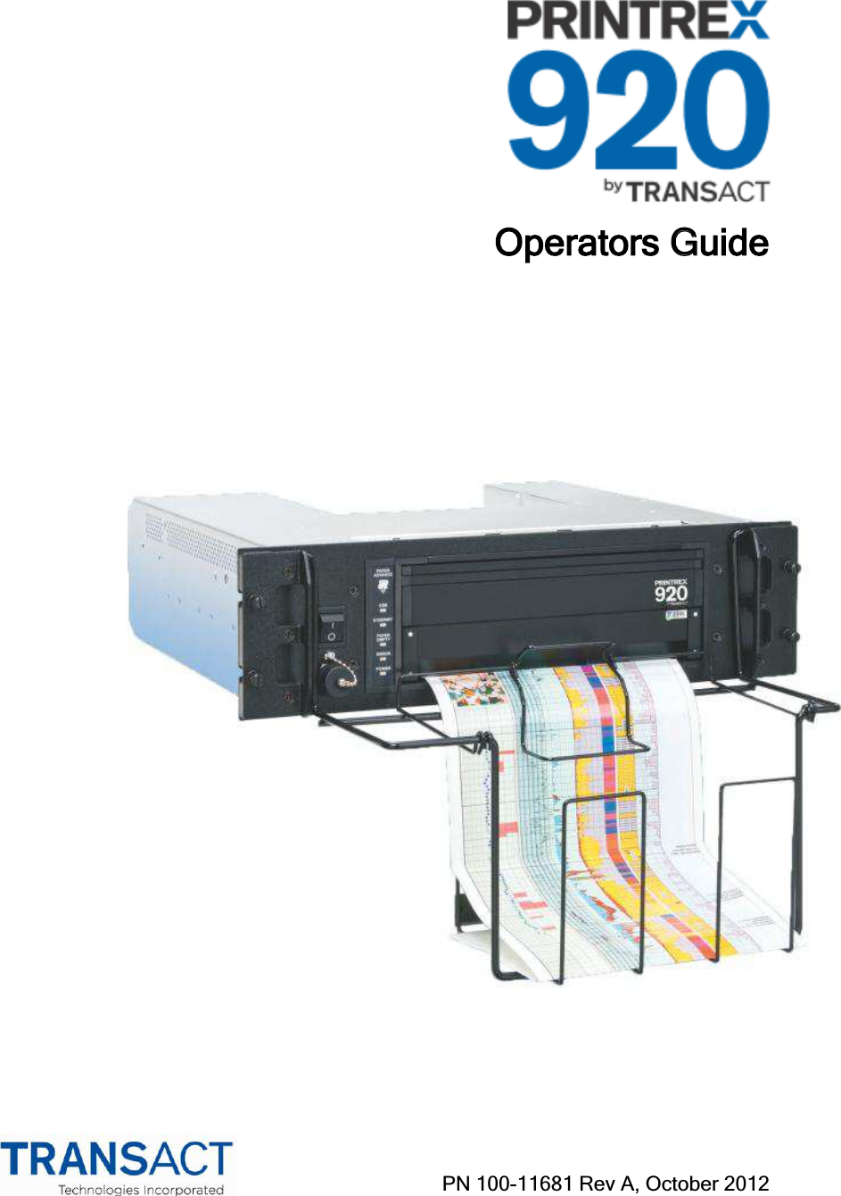 TransAct Technologies orporated 920DLRM Printer/Plotter, Direct Thermal ...