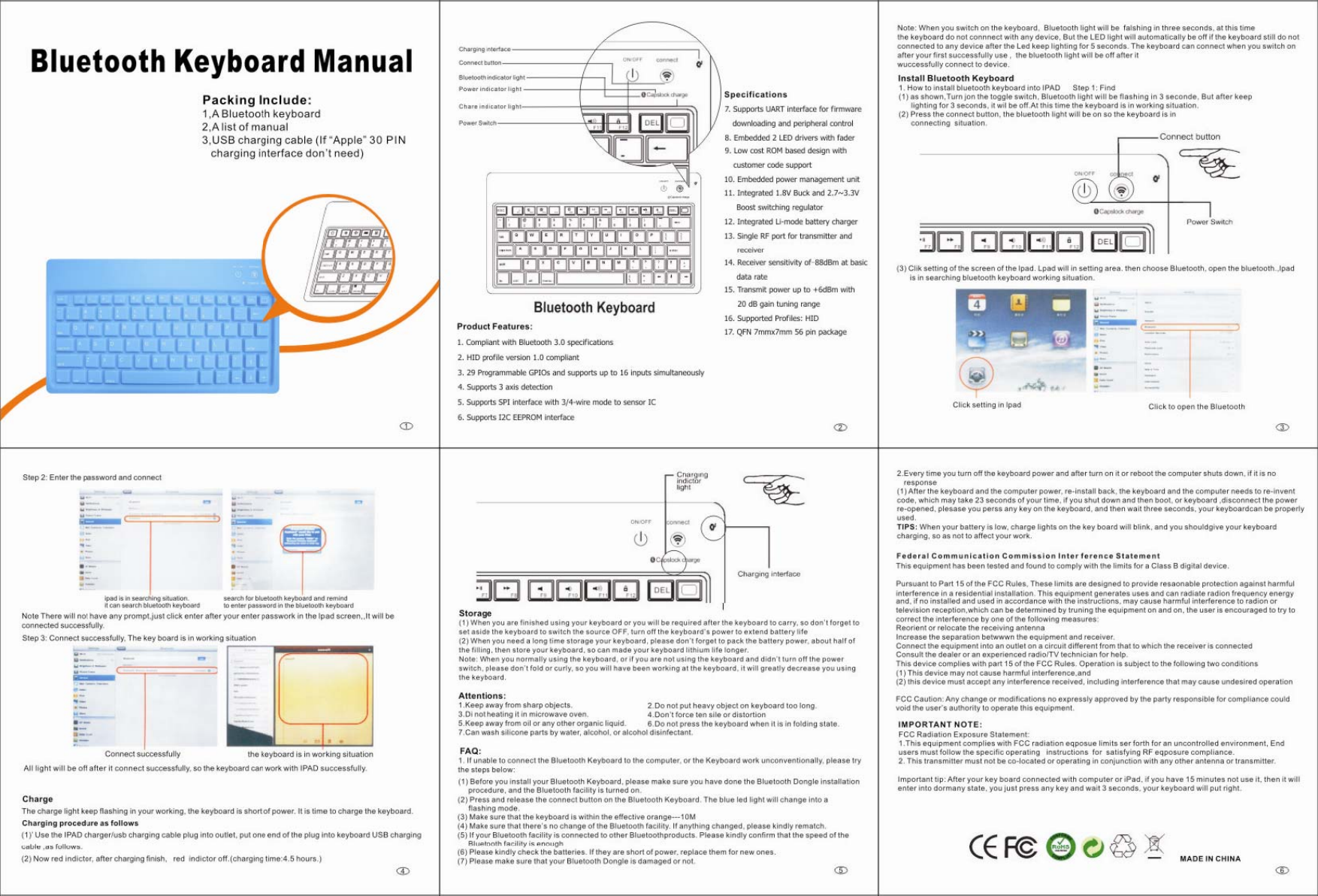 Trend Power NB-BT-EDU01 BLUETOOTH 4.0 KEYBOARD User Manual ...