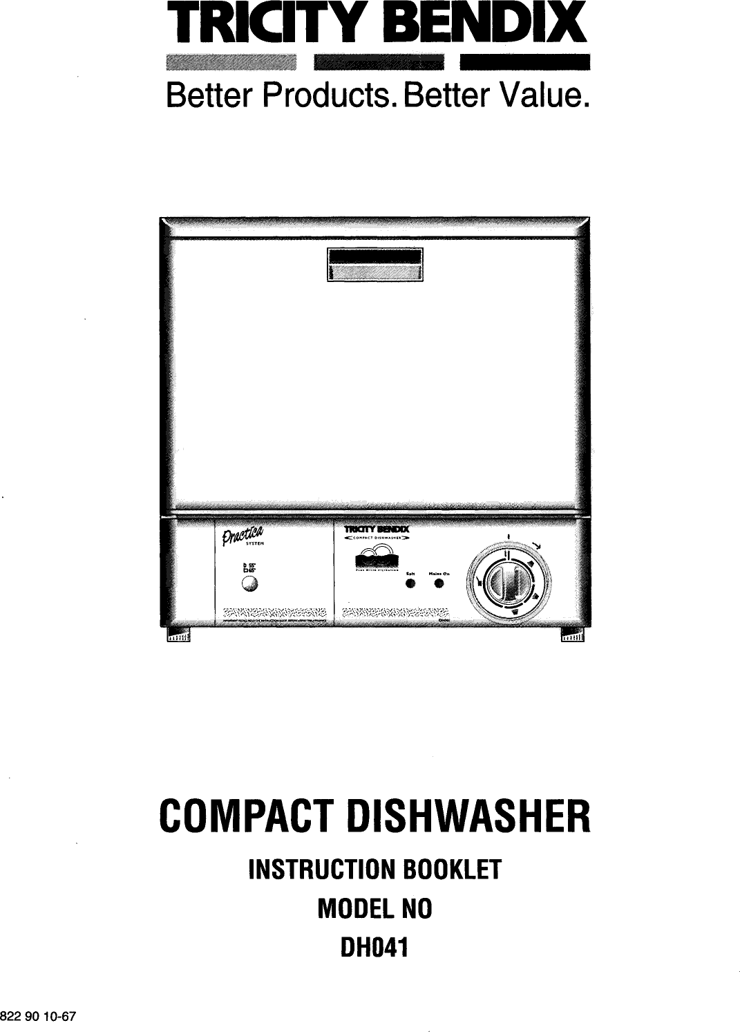 Tricity Bendix Dh041 Users Manual