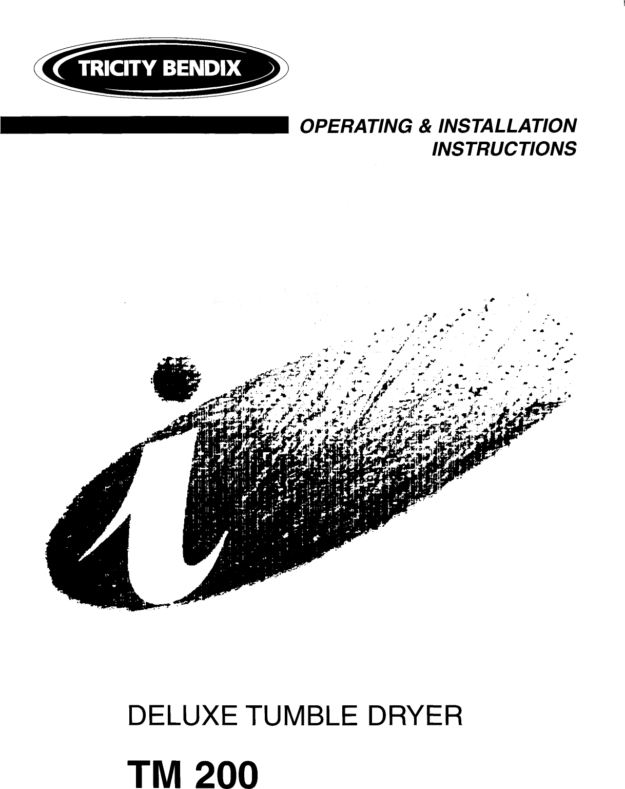 Tricity Bendix Tm 200 Users Manual