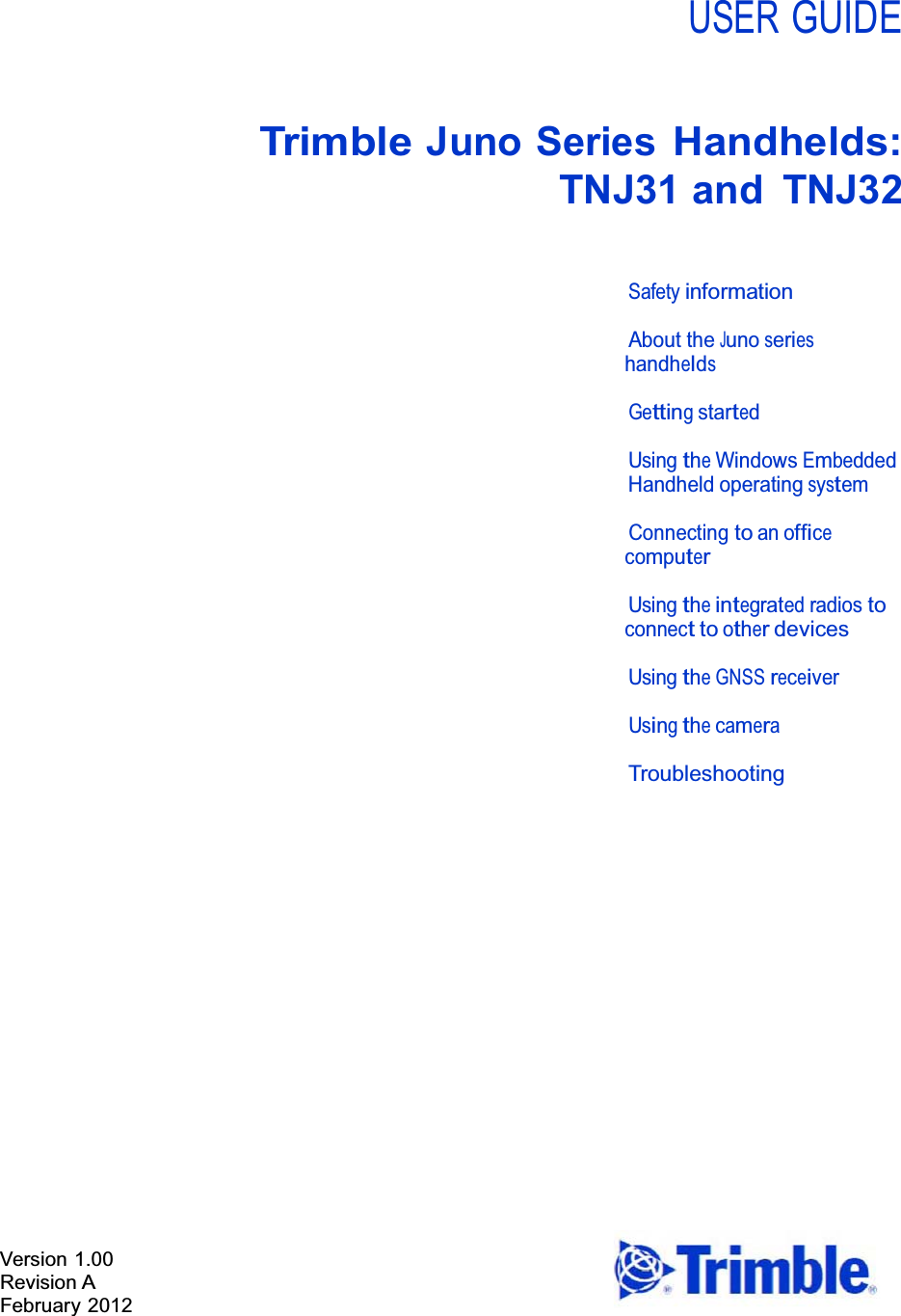 Trimble 96420 Pda User Manual Trimble Field Inspector Software User Guide