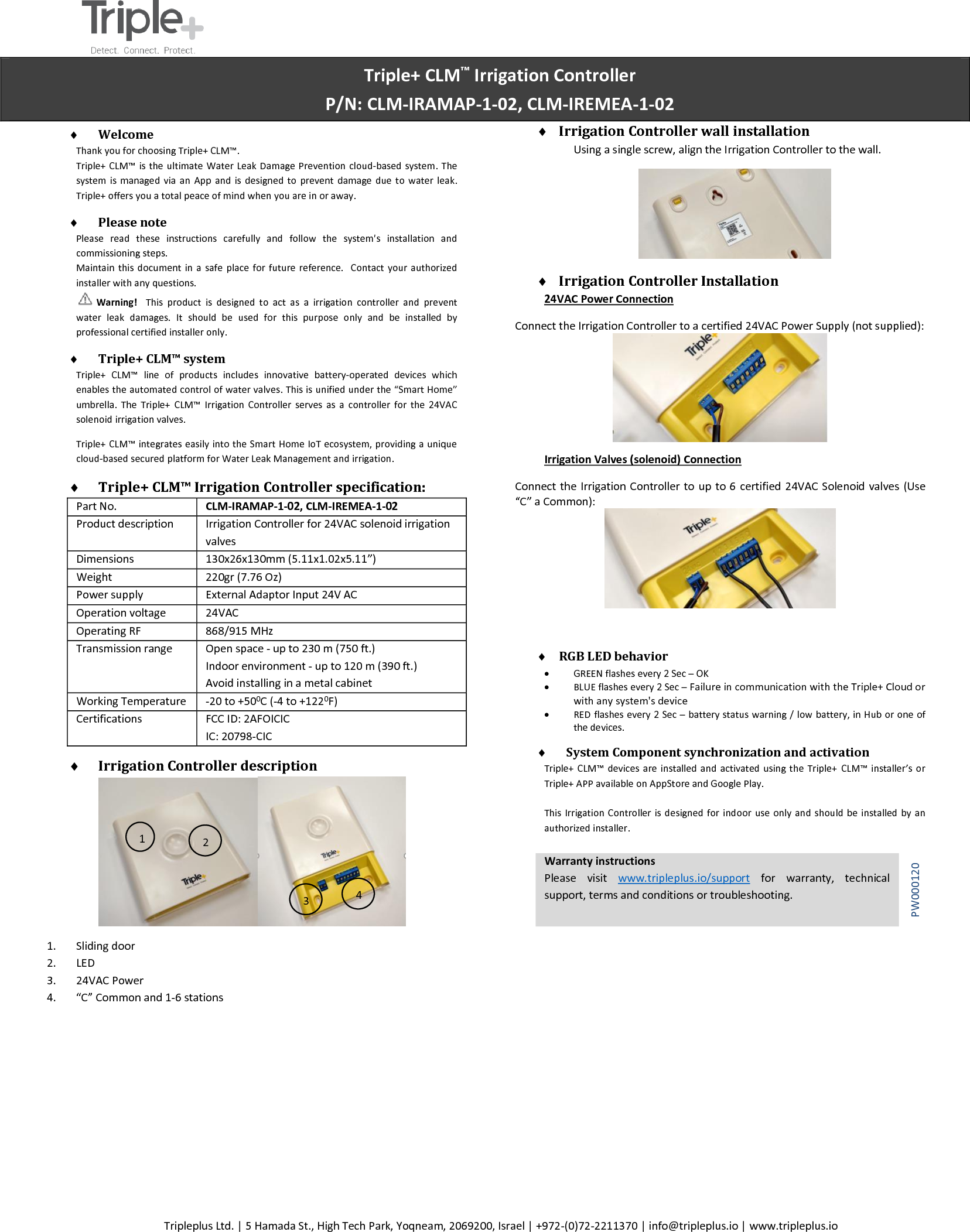 Triple Plus CIC Irrigation Controller Discussion and FAQ