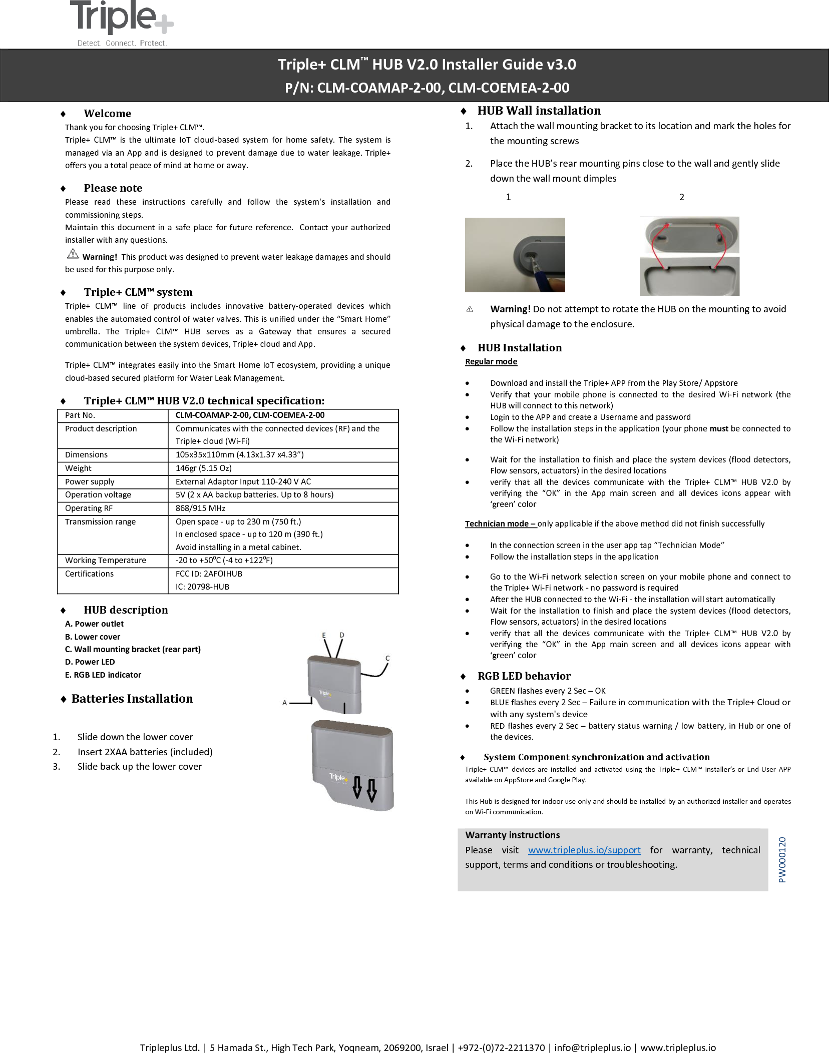 Triple Plus HUB Hub User Manual