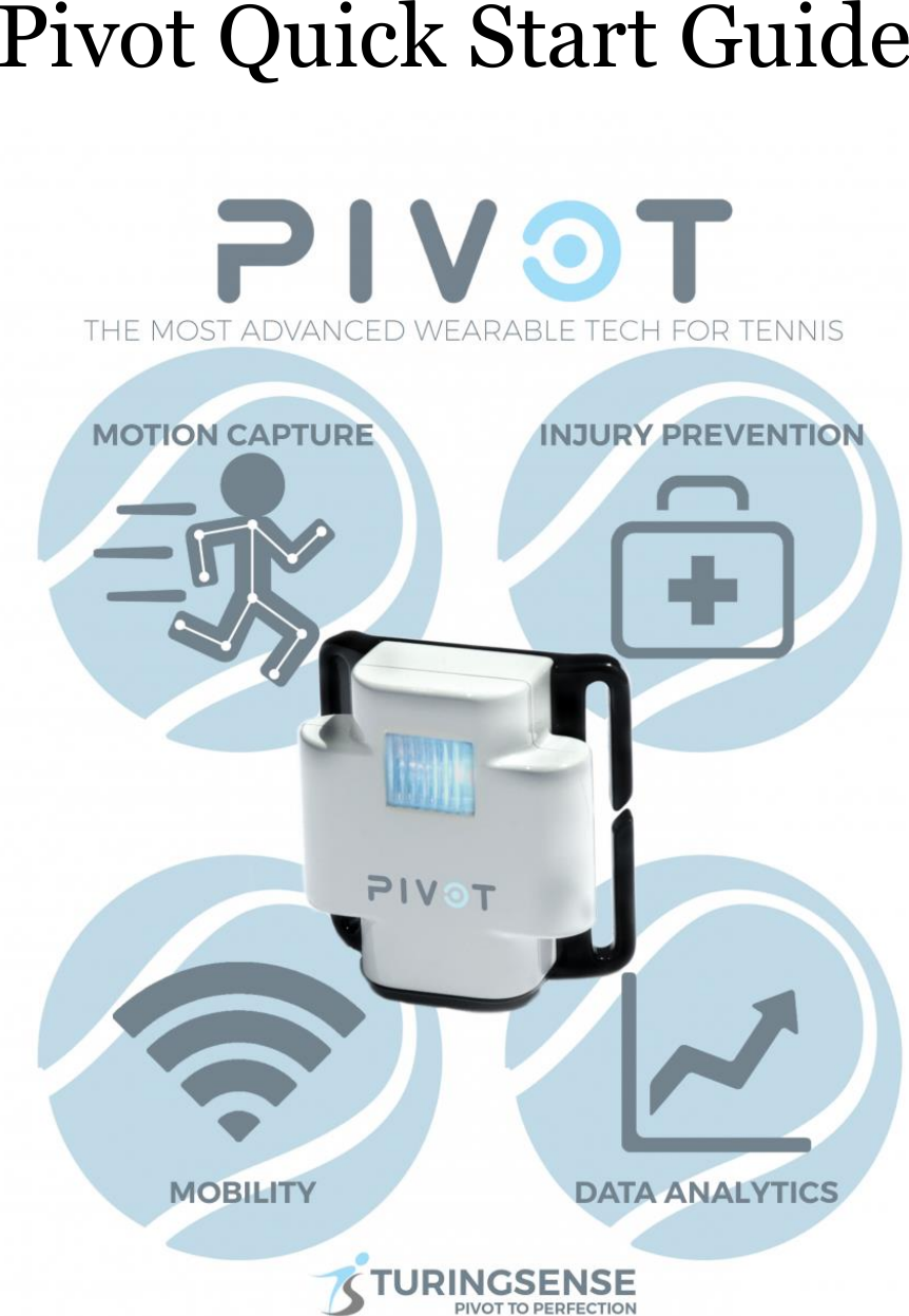 TuringSense PIVOTHUB Wireless 9-axis motion sensors to capture User Manual