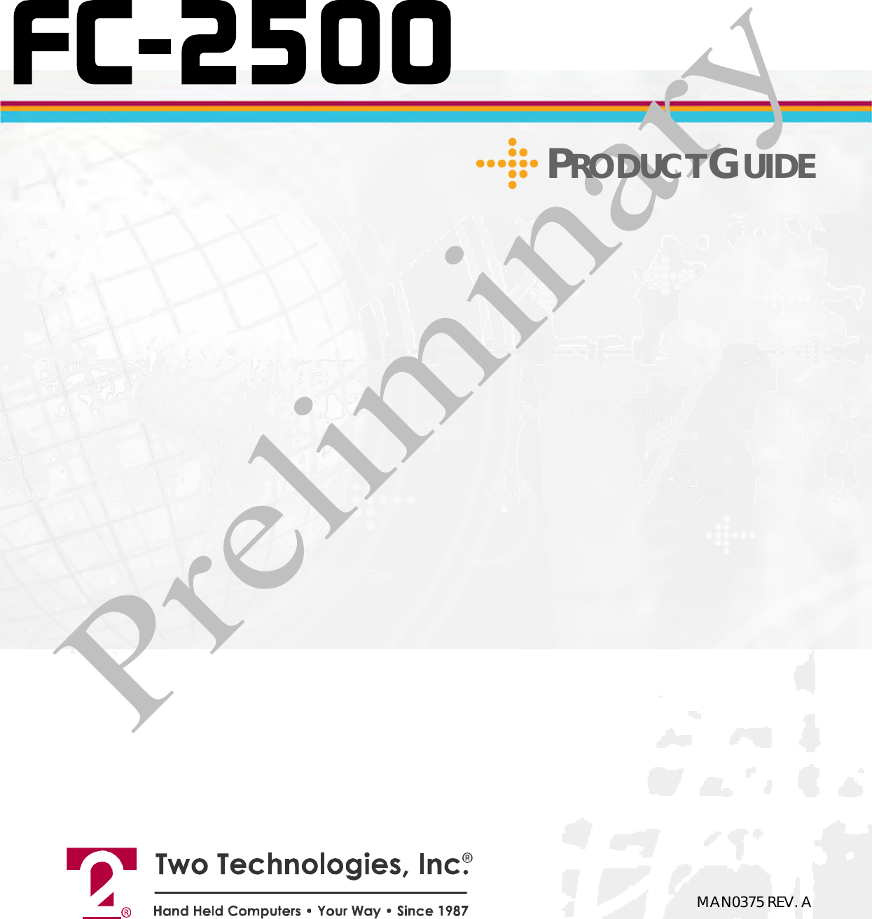 Two Technologies PLAT2008 Commercial / Industrial Handheld Computer ...