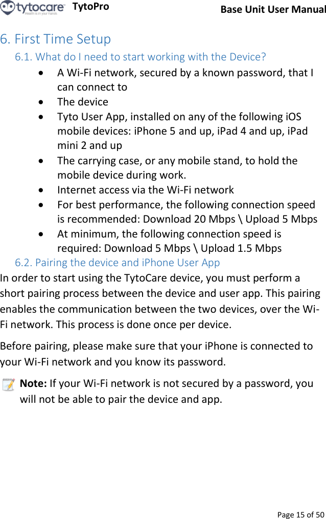 Tyto Care K160401 Electronic medical device that enables wireless ...