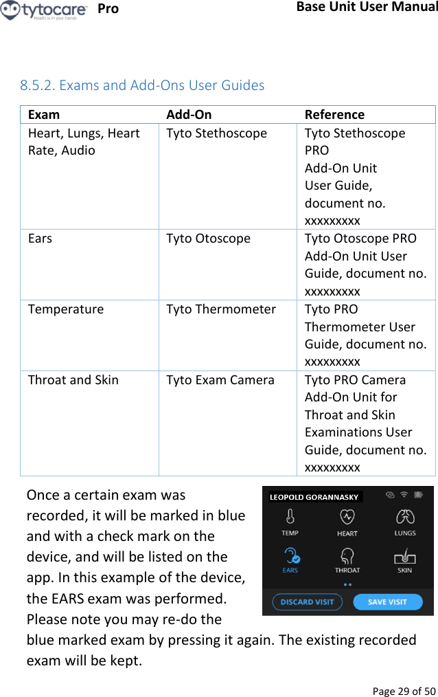 Tyto Care K160401 Electronic medical device that enables wireless ...