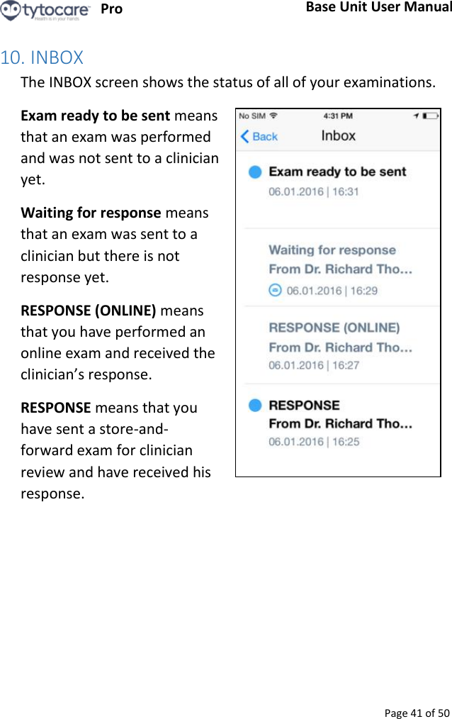 Tyto Care K160401 Electronic medical device that enables wireless ...
