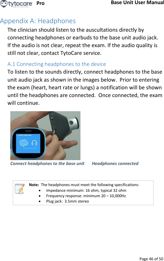Tyto Care K160401 Electronic medical device that enables wireless ...