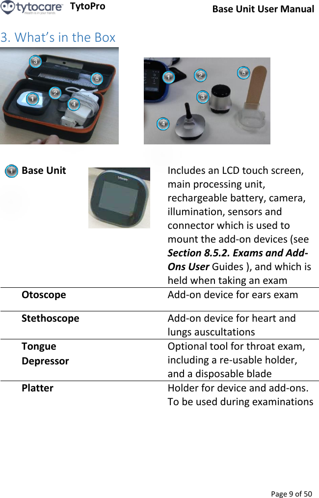 Tyto Care K160401 Electronic medical device that enables wireless ...