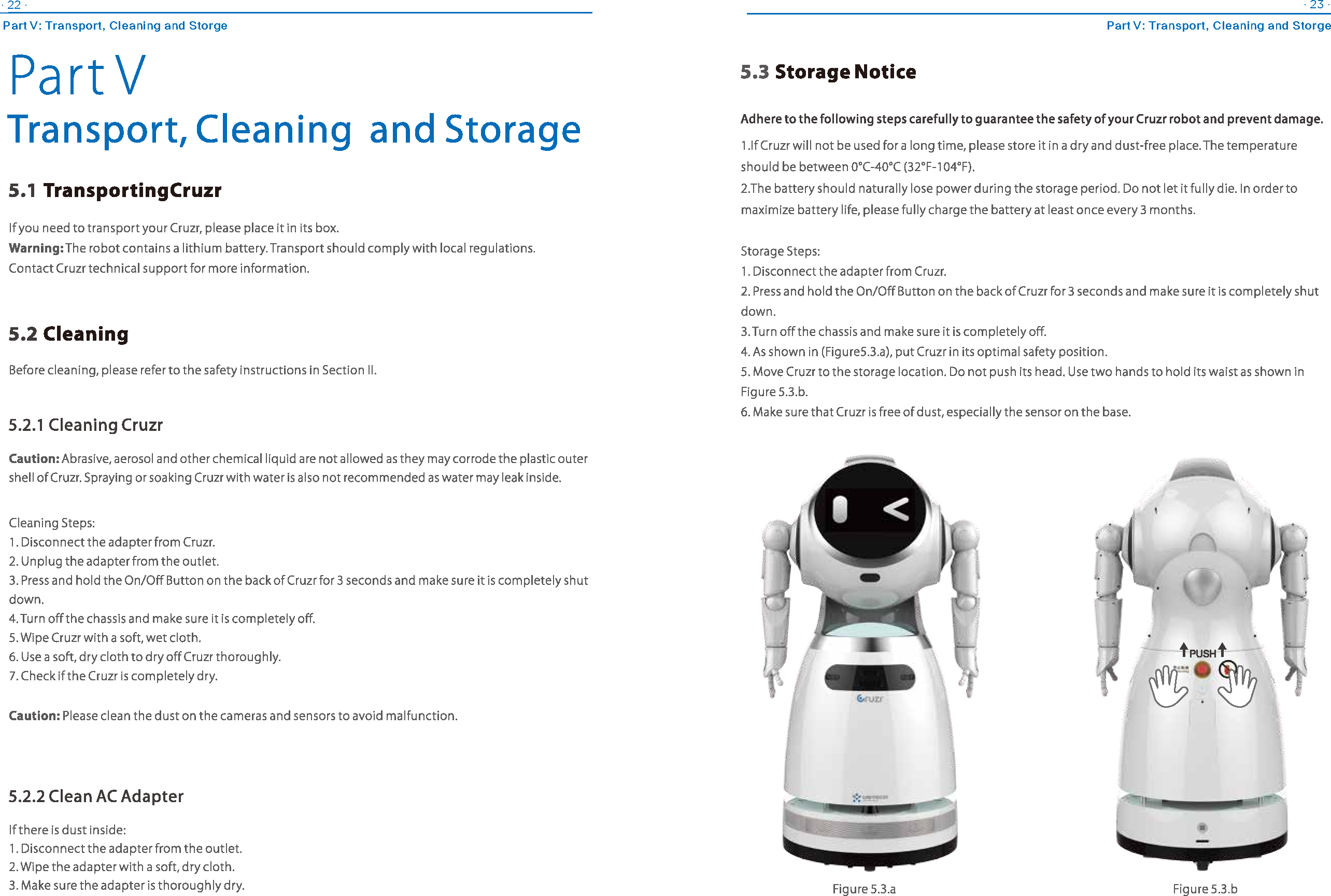 UBTECH ROBOTICS 03H18001 Cruzr Robot User Manual Cruzr 1s A 20190716
