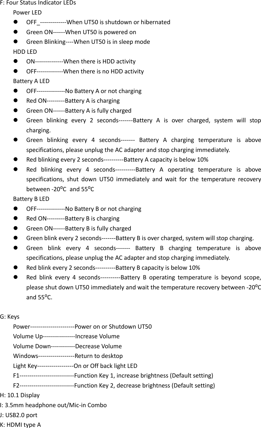 UNISTRONG SCIENCE and TECHNOLOGY UT50 Fully Rugged Windows Tablet User ...