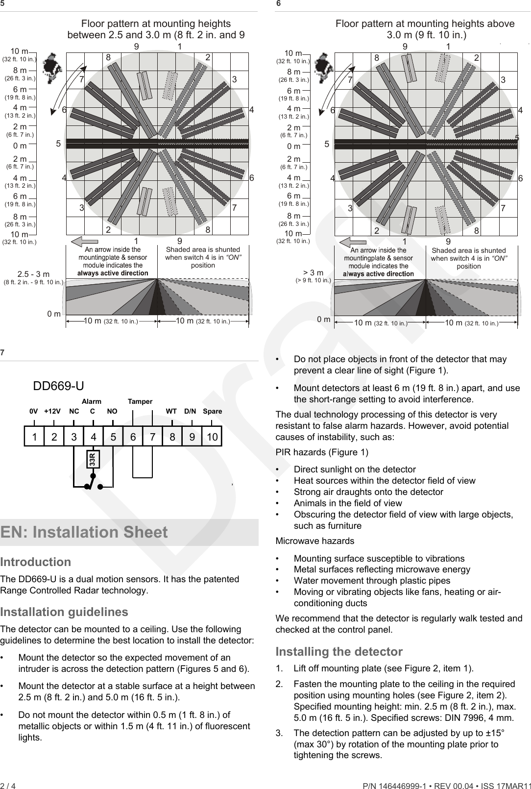 UTC Fire And Security DD669 U DD69 U User Manual DD669 U Dual Detector