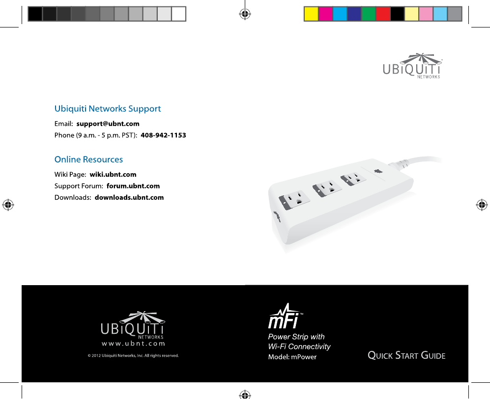 Ubiquiti Networks MPOWERM M POWER User Manual mFi mPower 3 Port QSG V11 ...