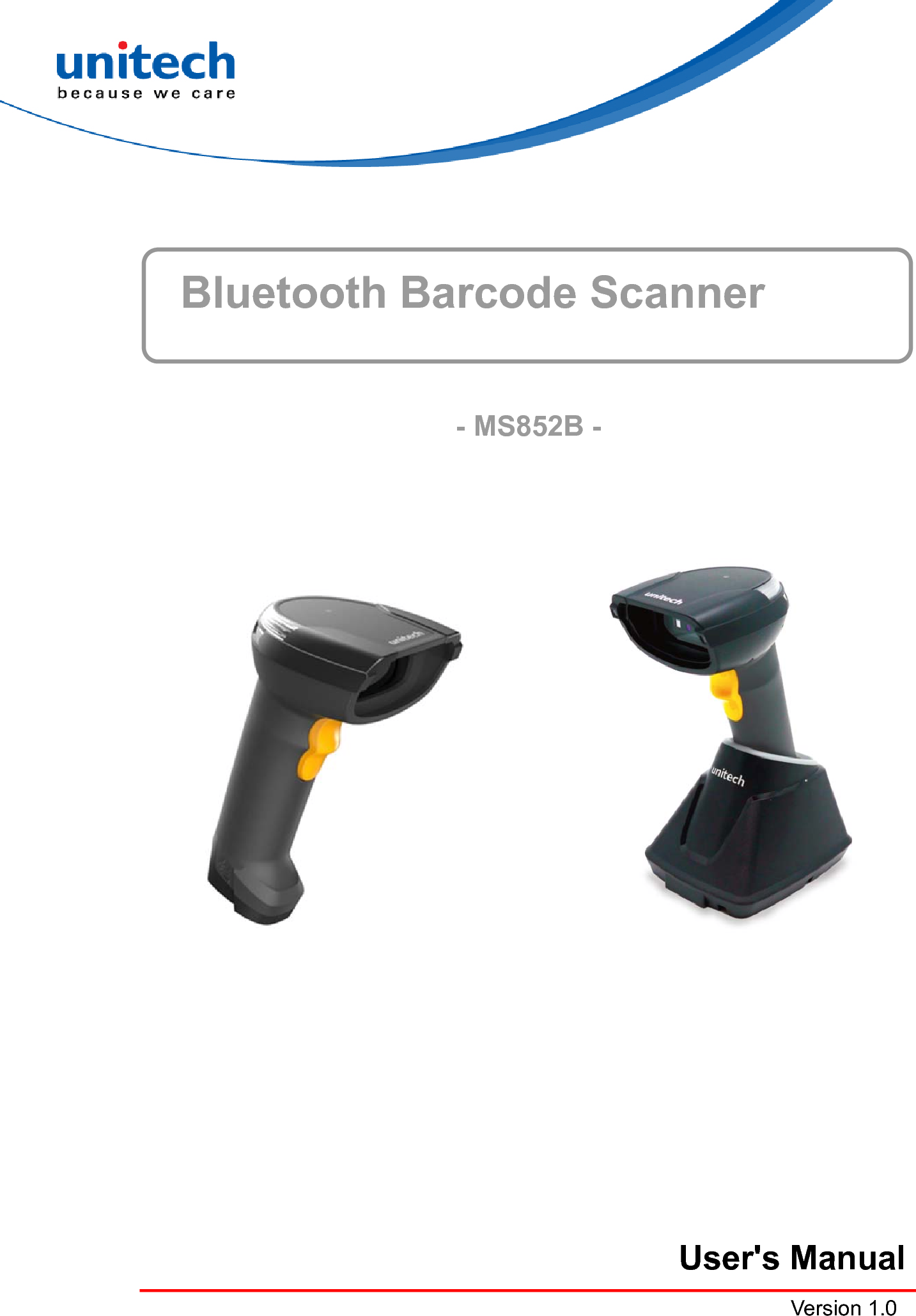 Unitech Electronics MS852BCBT MS852B 1 Slot Charging Cradle User Manual