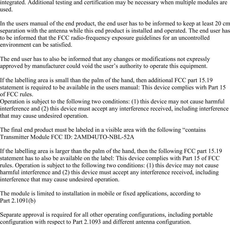 Utovertek UTO-NBL-52A BLE Module User Manual Rev UTO NBL 52A Manual