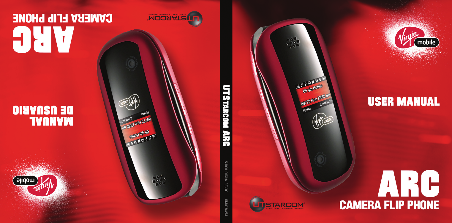 Utstarcom Arc Virgin Mobile Users Manual CDM8074VM Cover