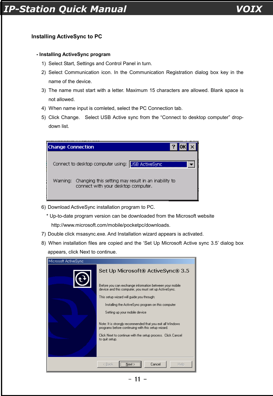 VOIX VPL-1002 IP-Station User Manual users manual