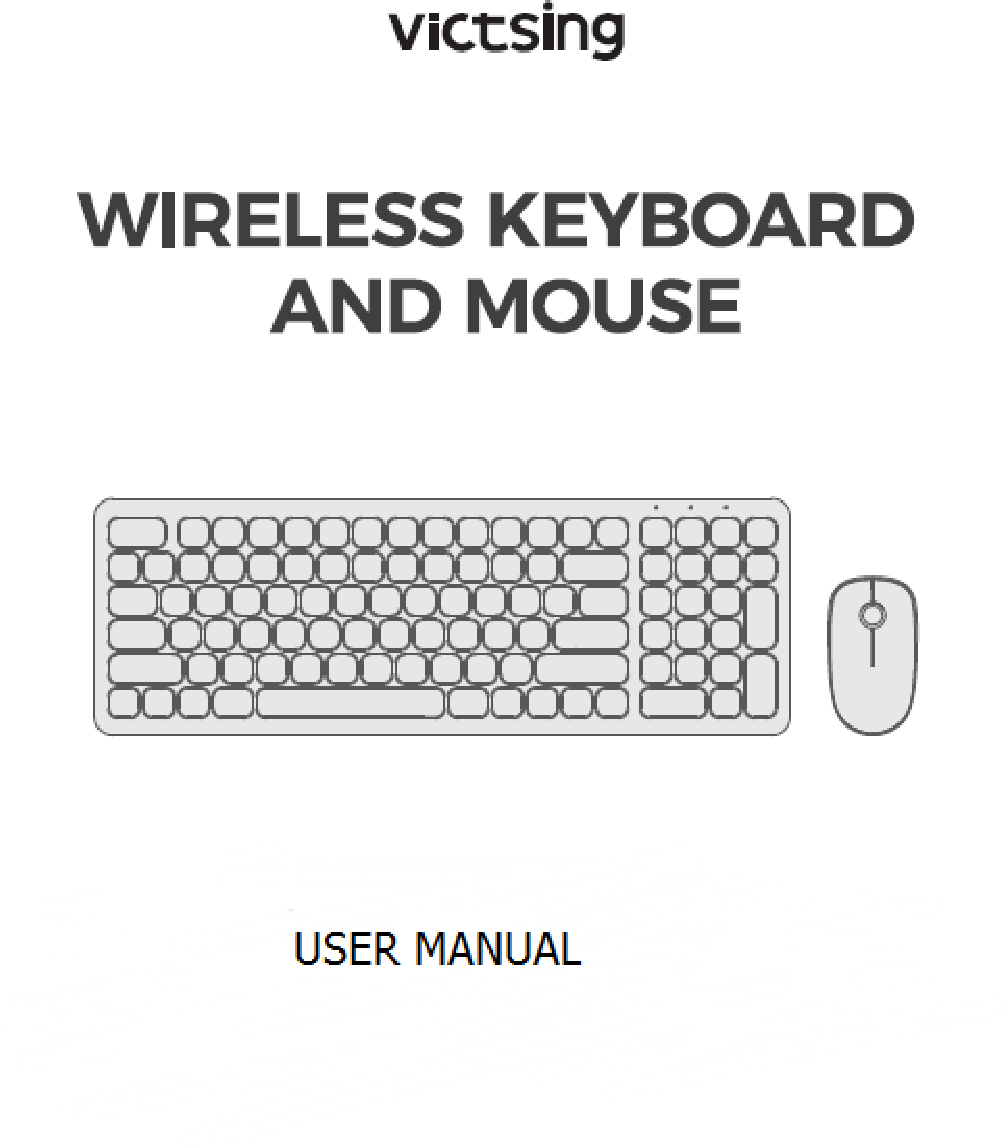 VTIN TECHNOLOGY PC238A wireless keyboard User Manual