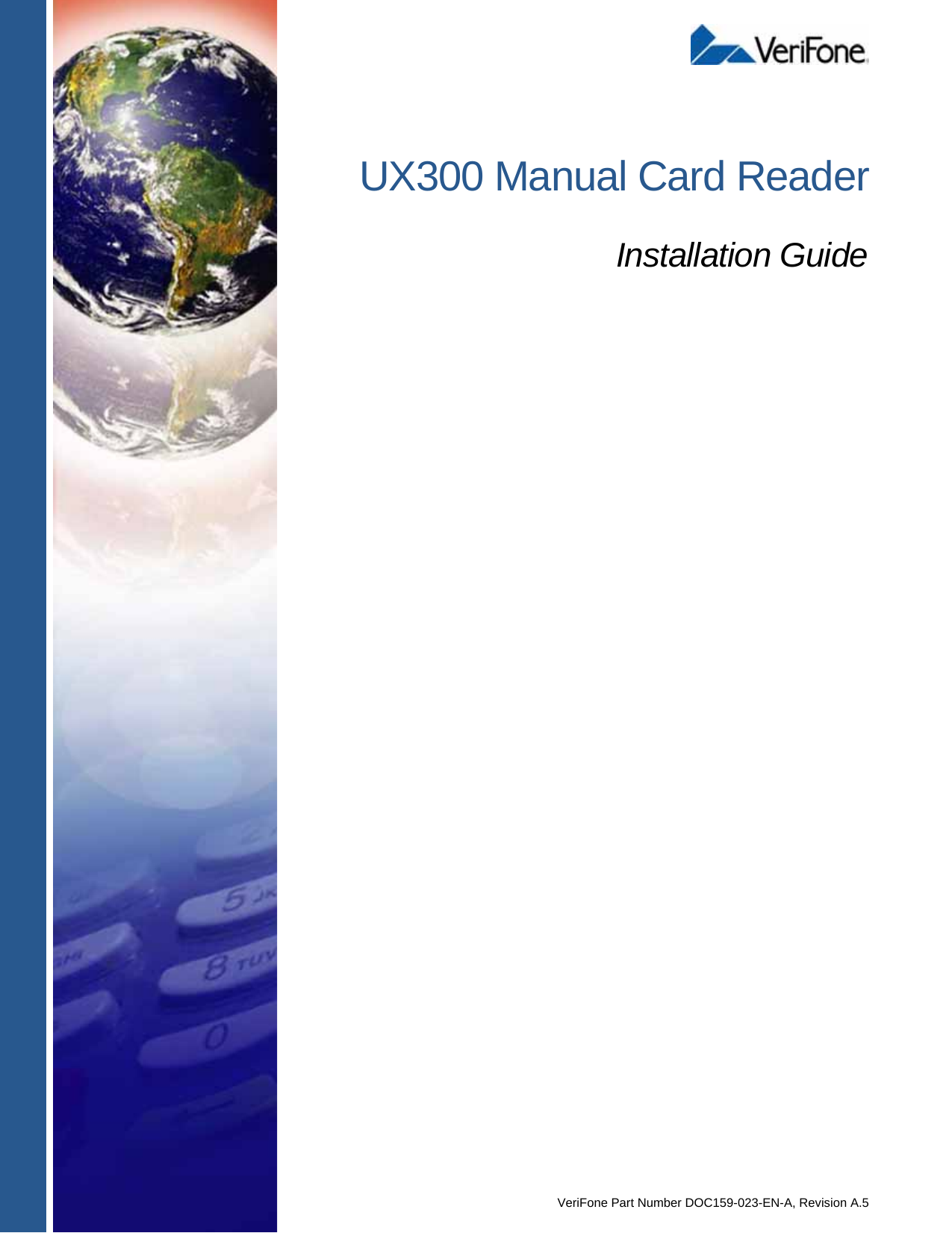Verifone UX400CTLS POS Terminal User Manual
