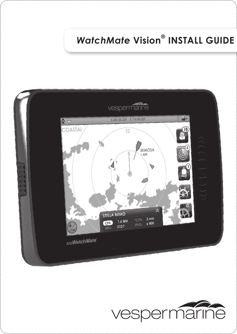 Vesper Marine VESPXB9000 WATCHMATE VISION CLASS B AIS TRANSPONDER User ...