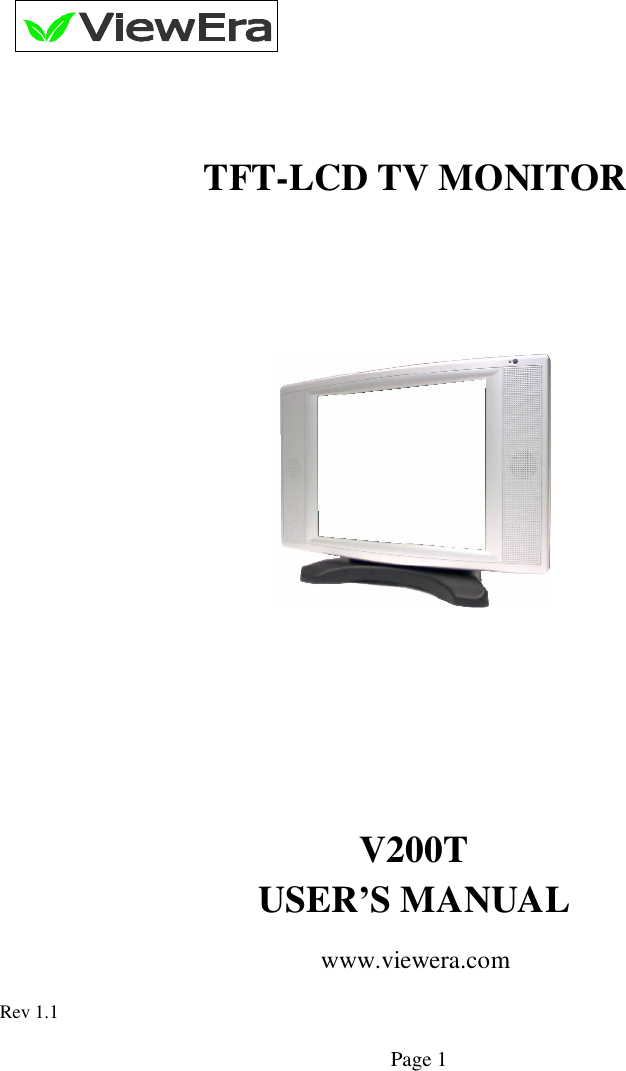 Viewera V200T Users Manual R101