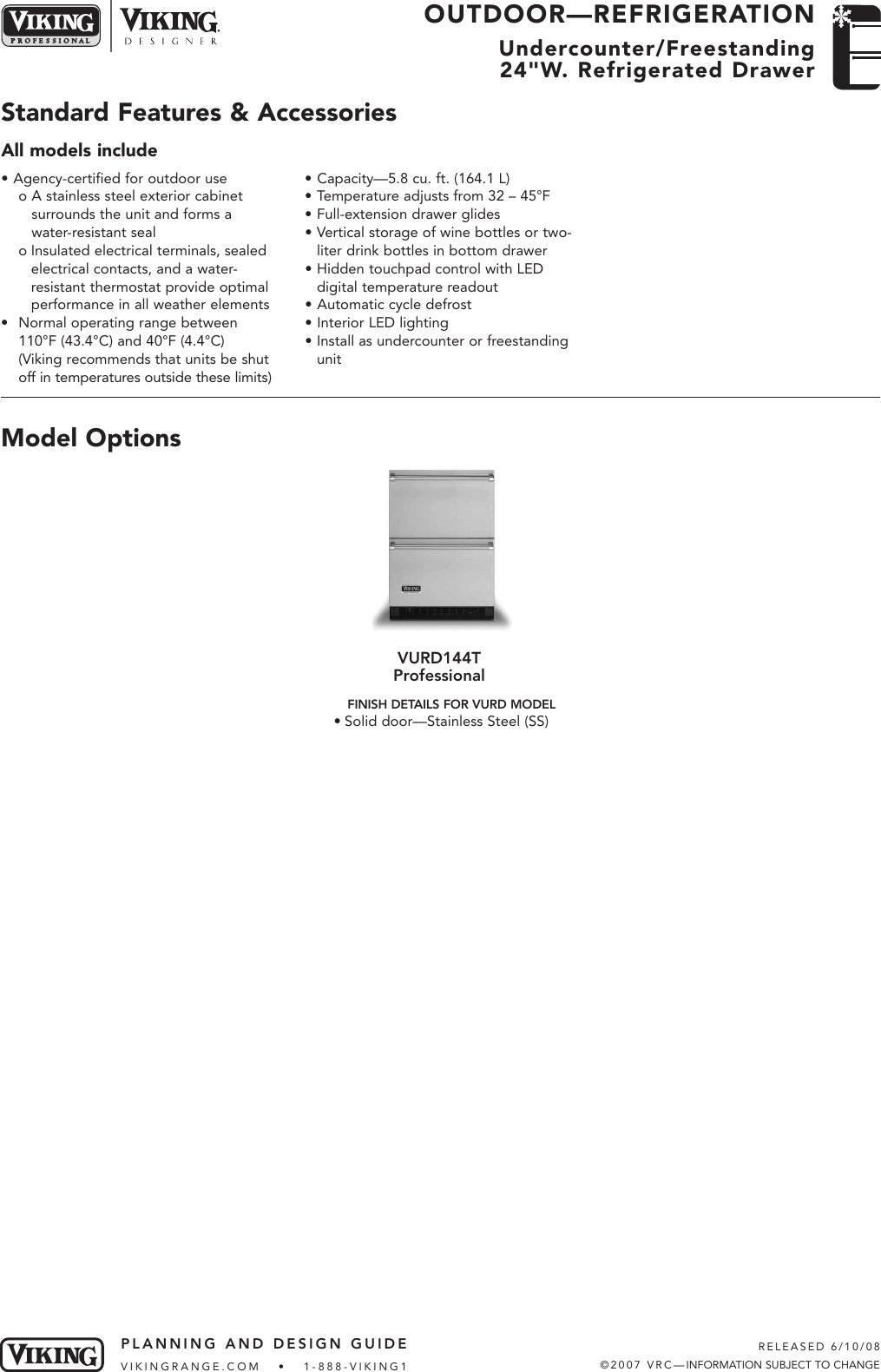 Viking Vurd144T Users Manual Design Considerations