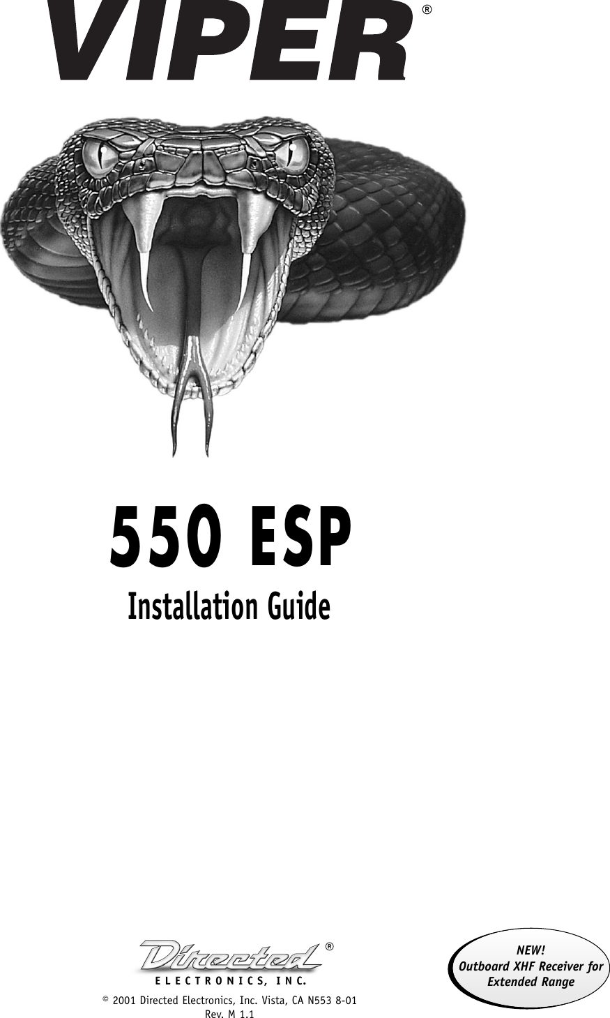 Viper 550 Esp Users Manual