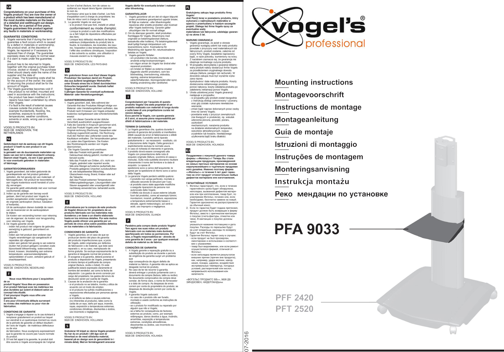 Manual PFA 9033 1