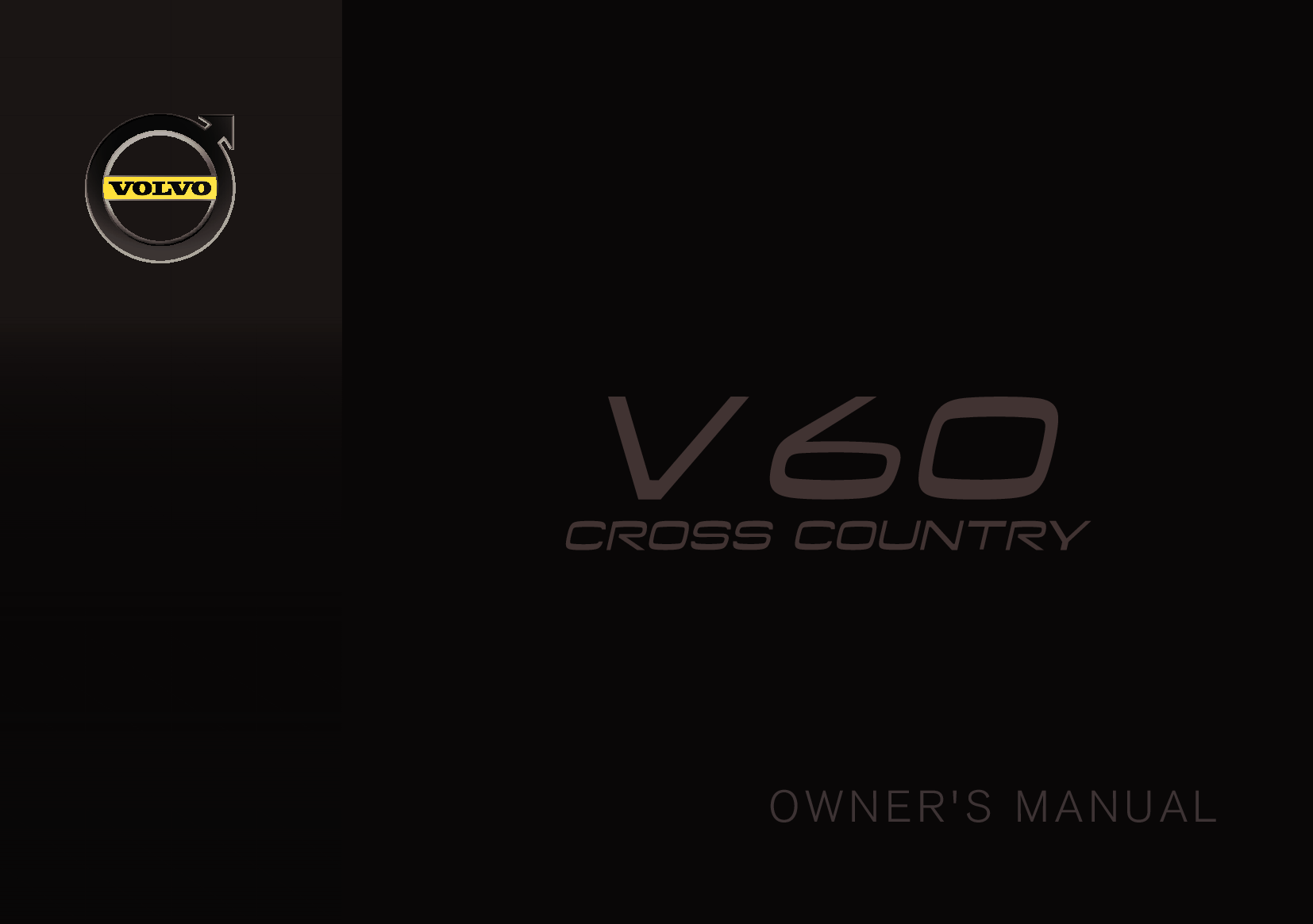 Volvo 2017 V60CC Owner Manual