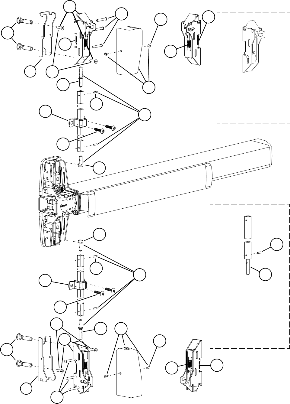 Von Duprin 98 9927 Surface Vertical Rod Exit Device 108731 Von Duprin 98 9927 Surface Vertical Rod Exit Device 108731