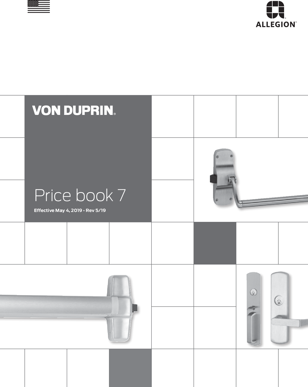 Von Duprin 2019 Price Book as Of 5 4 19 PB7 Von Duprin 2019 Price Book as Of 5 4 19 PB7