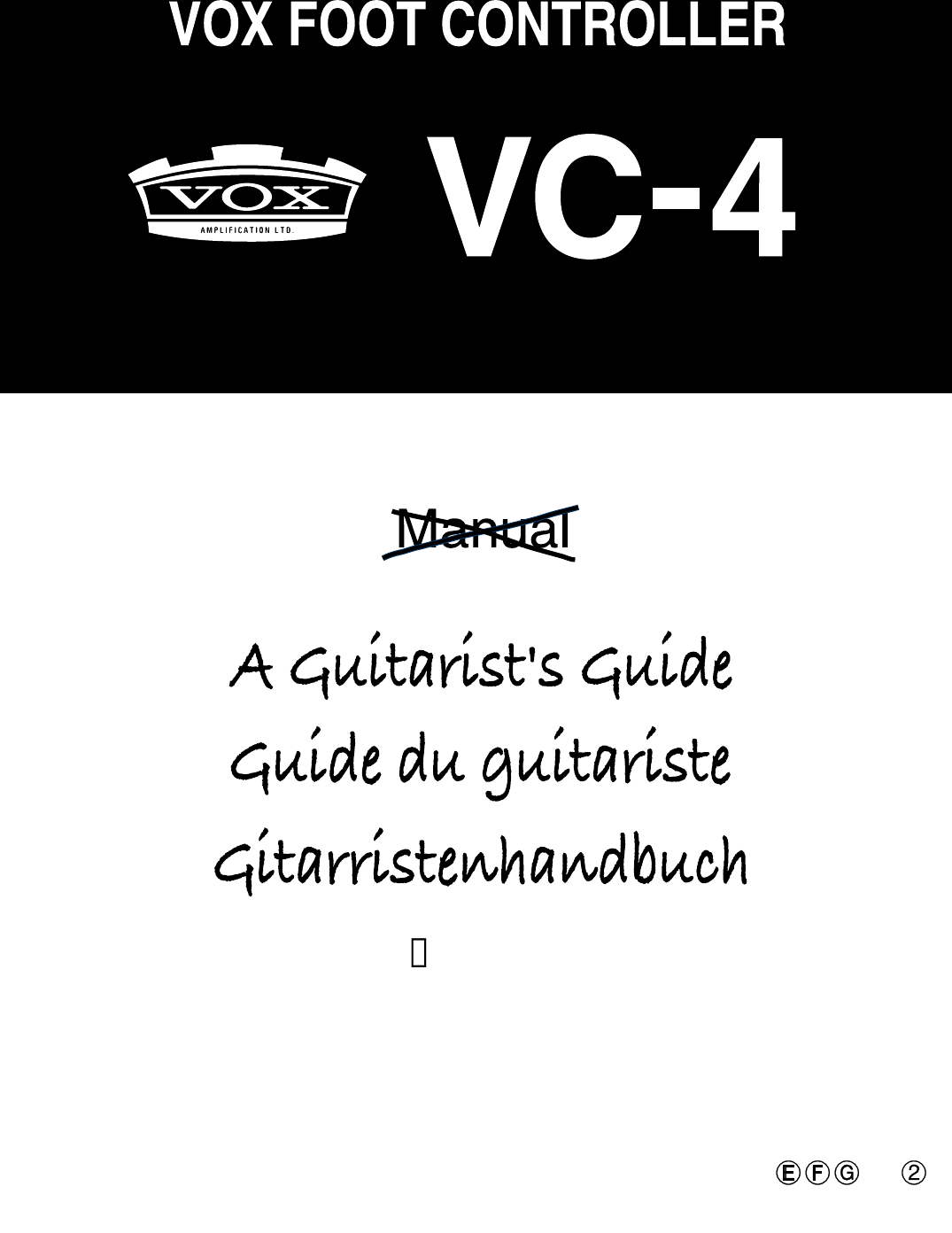 Vox Vc 4 Users Manual A Guitarist's Guide
