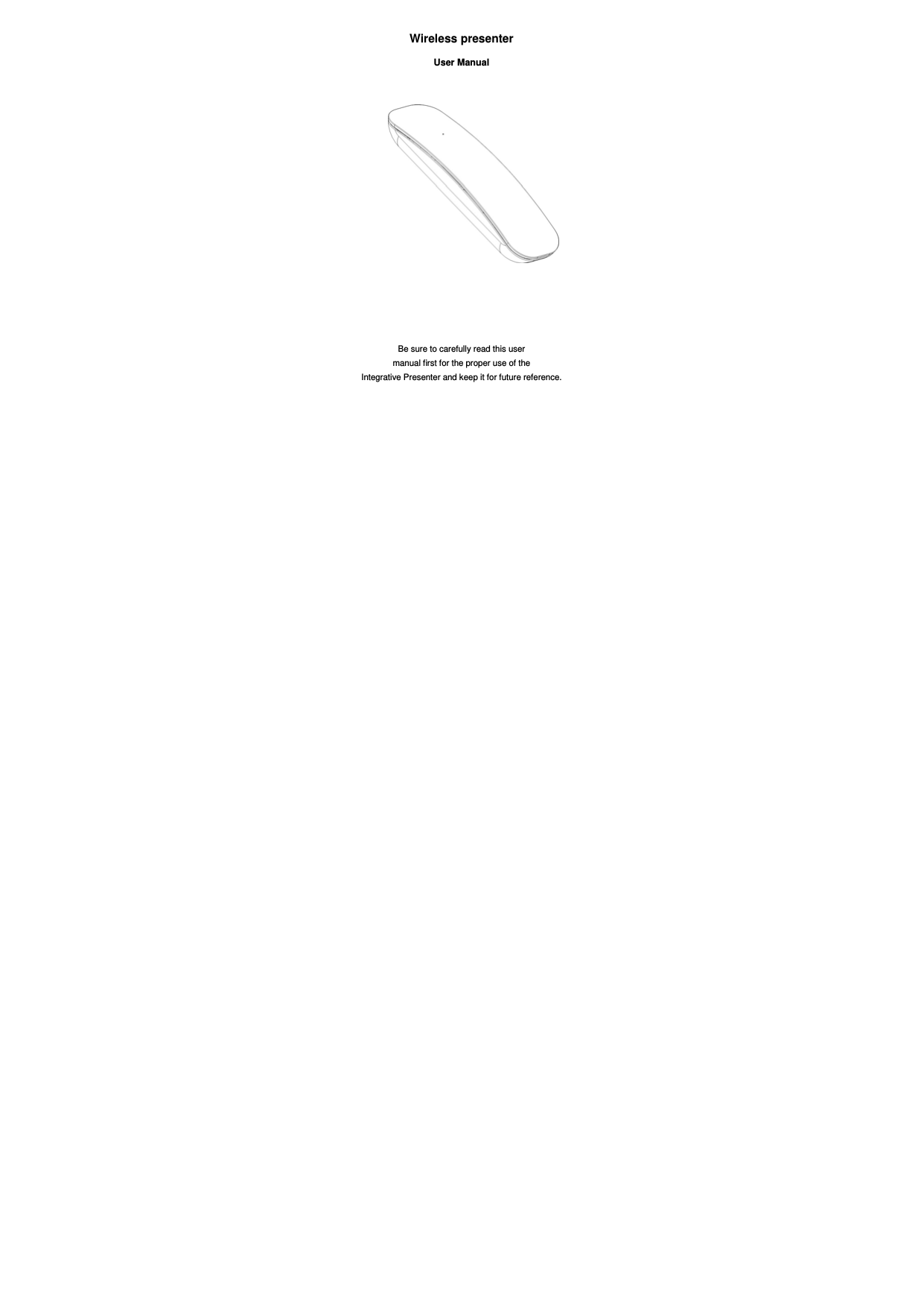VSON TECHNOLOGY V832 Wireless Presenter User Manual 1