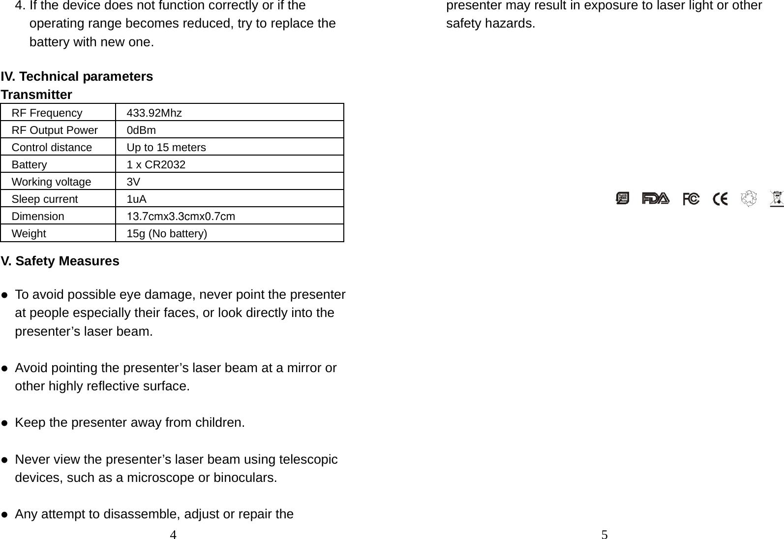 VSON TECHNOLOGY V850 Integrative Mini Presenter User Manual v850 User s ...