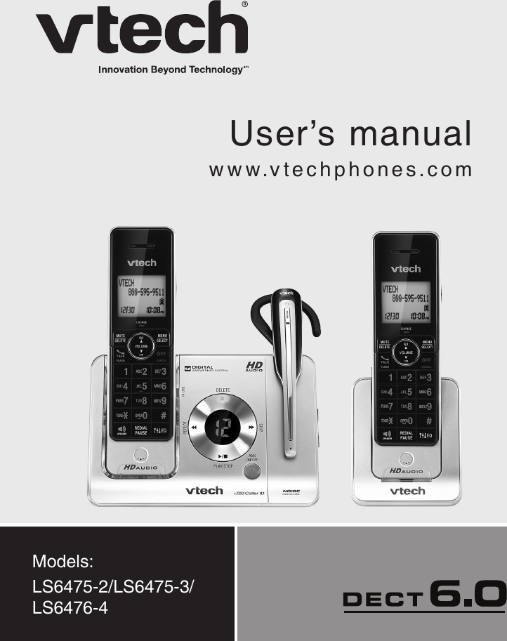 Vtech Cordless Telephone Ls 6475 Users Manual