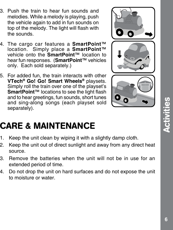 Vtech Go Smart Wheels Carry All Cargo Train Owners Manual