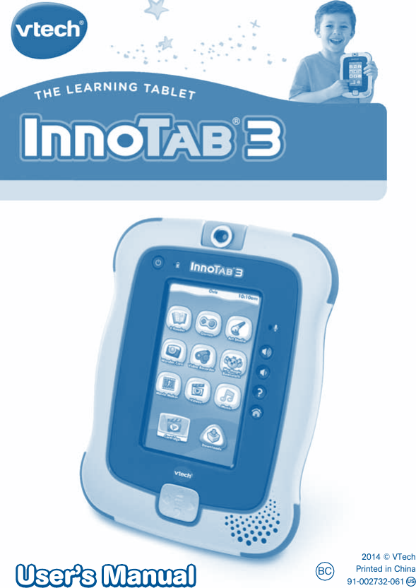 Vtech Innotab 3 Plus The Learning Tablet Owners Manual