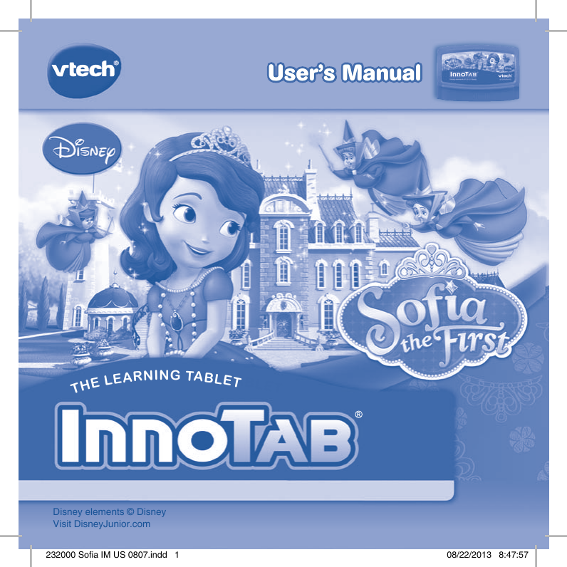 Vtech Innotab Software Sofia The First Owners Manual