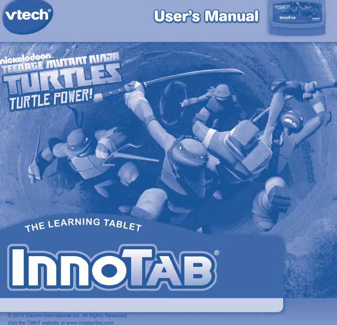 Vtech Innotab Software Teenage Mutant Ninja Turtles Owners Manual