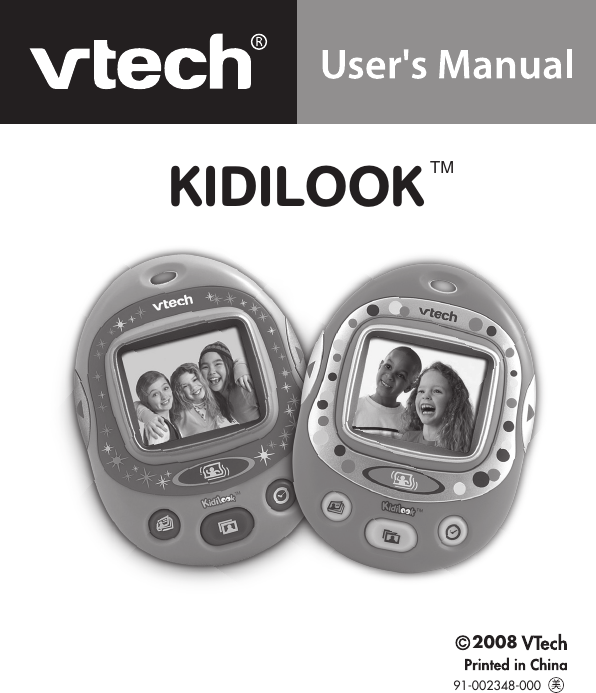 Vtech Kidilook Digital Photo Frame Pink Owners Manual