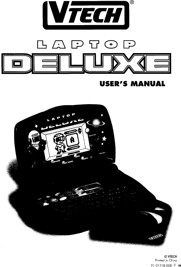 Vtech Laptop Deluxe Owners Manual