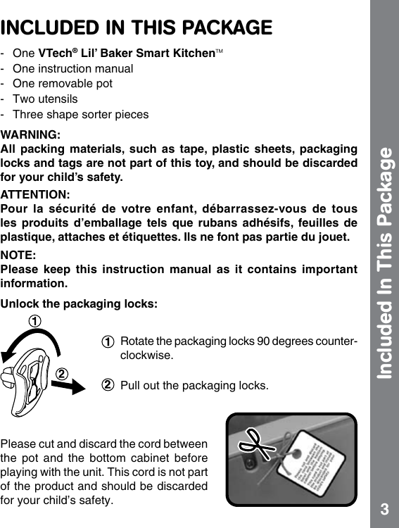 Vtech Lil Baker Smart Kitchen Owners Manual