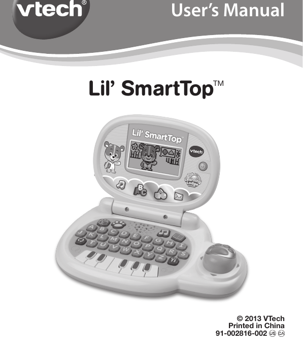 Vtech Lil Smart Top Owners Manual