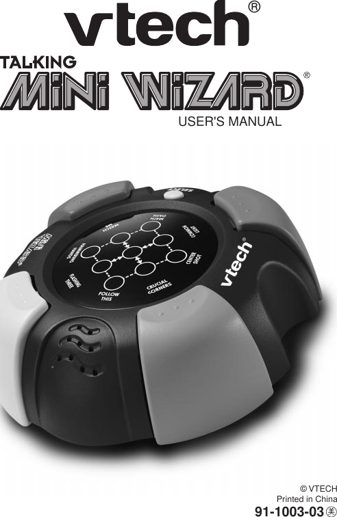 Vtech Mini Wizard Owners Manual
