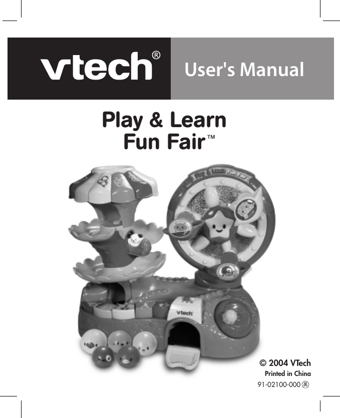 Vtech Play And Learn Fun Fair Owners Manual